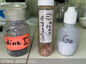 Sciencemadness Discussion Board - Report: Gallium (iii) iodide & how to ...